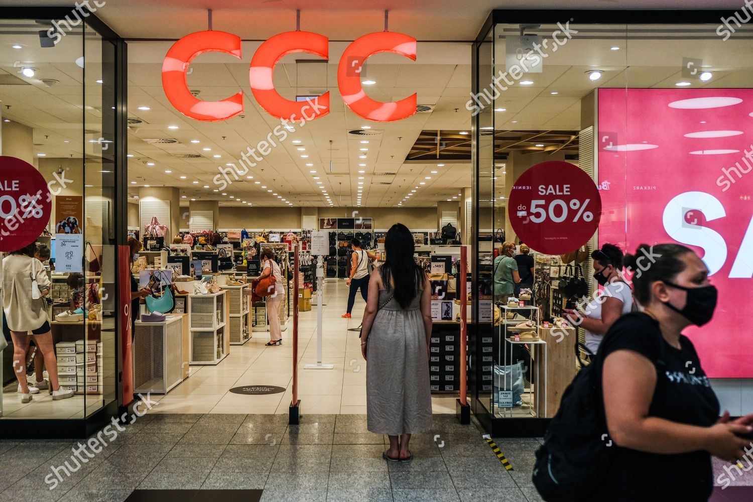 Woman Walks Past Ccc Shop Inside Editorial Stock Photo - Stock Image ...