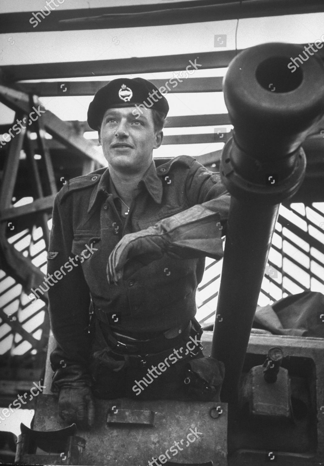 February 1951 British Tank Man Leaning Editorial Stock Photo - Stock ...
