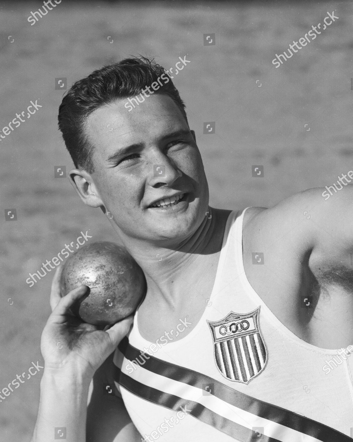 Closeup American Olympic Athlete Shotput Champion Editorial Stock Photo ...
