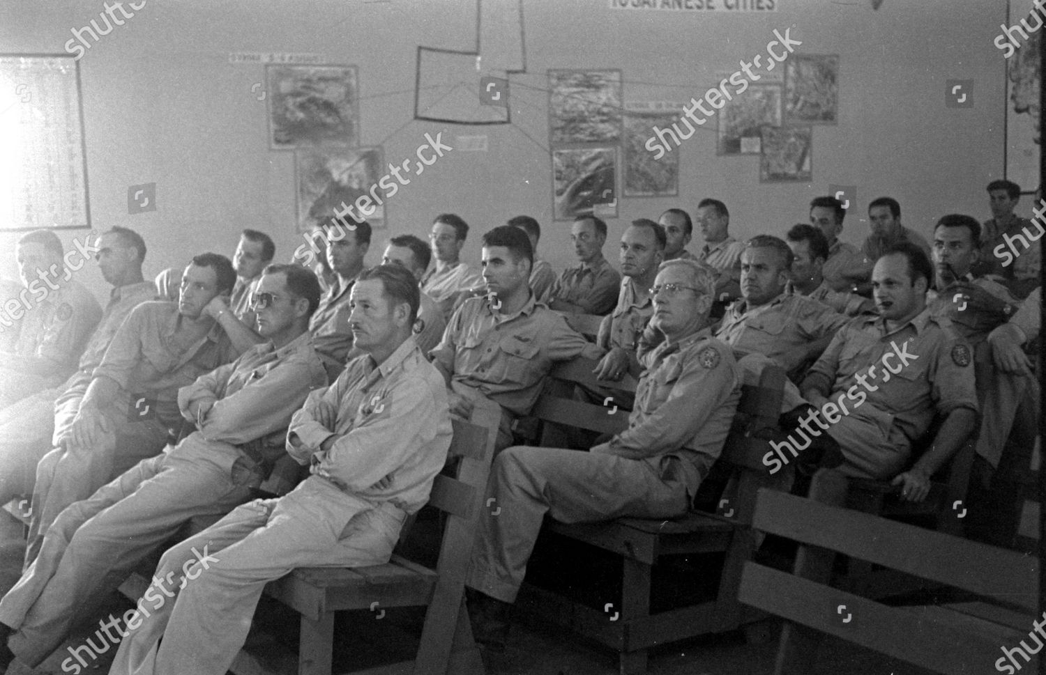 American Soldiers Gathering Room During World Editorial Stock Photo ...