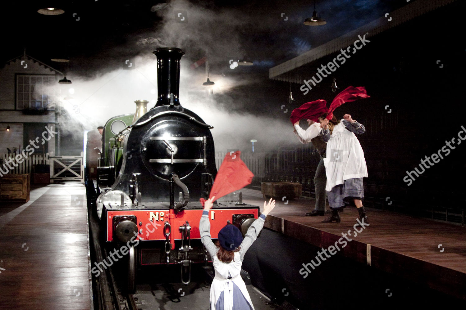 Railway Children Roberta Stops Train Sarah Editorial Stock Photo ...