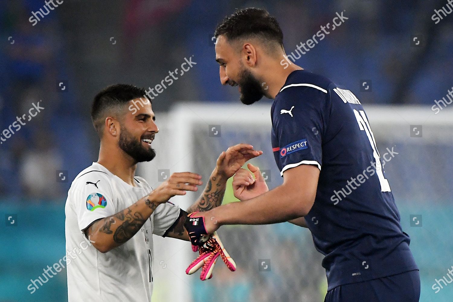 Lorenzo Insigne L Goalkeeper Gianluigi Donnarumma Editorial Stock Photo ...