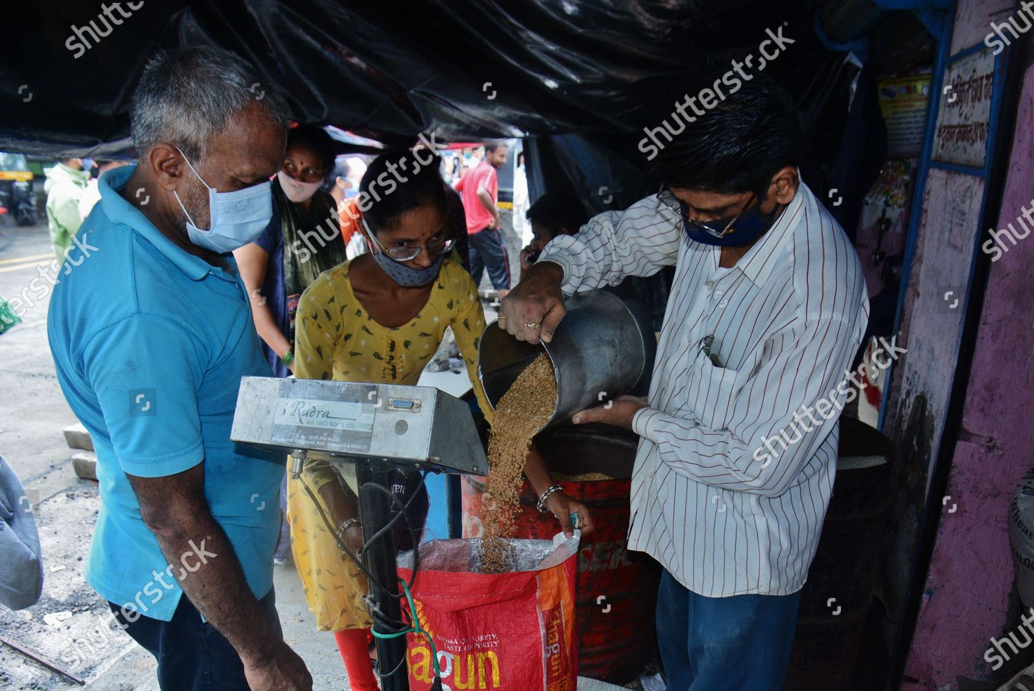 Citizens Wait Queue Free Ration 3kg Editorial Stock Photo - Stock Image ...