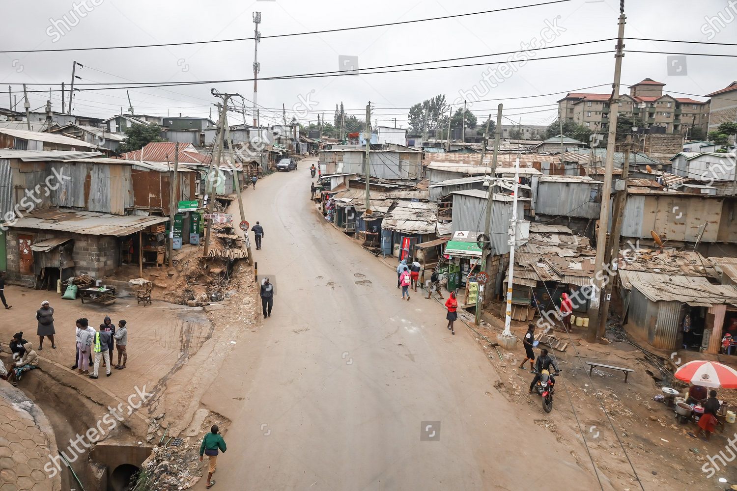 View Local Housing Structures Kibera Slums Editorial Stock Photo ...