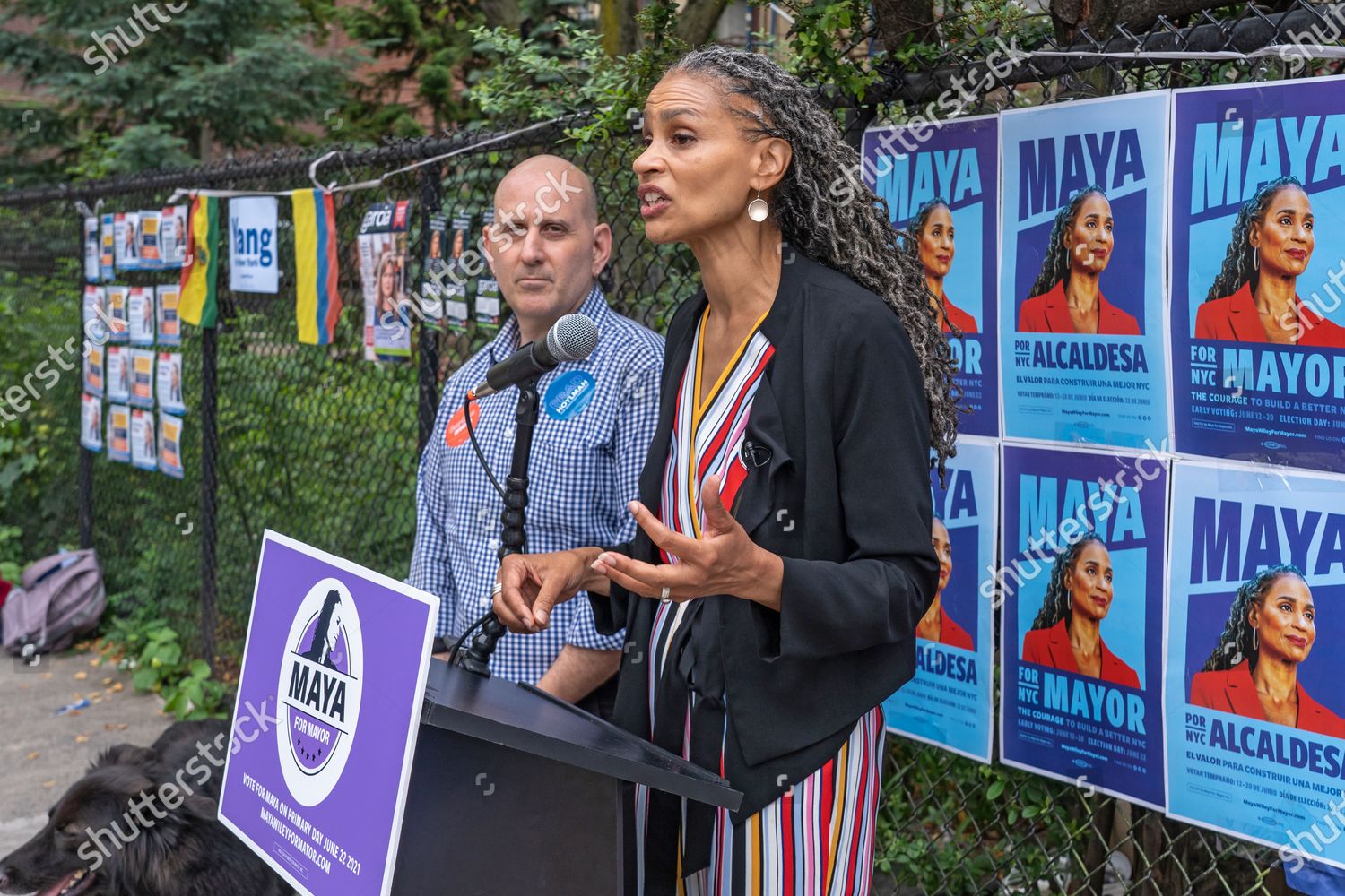 Nyc Mayoral Candidate Maya Wiley Speaks Editorial Stock Photo - Stock ...