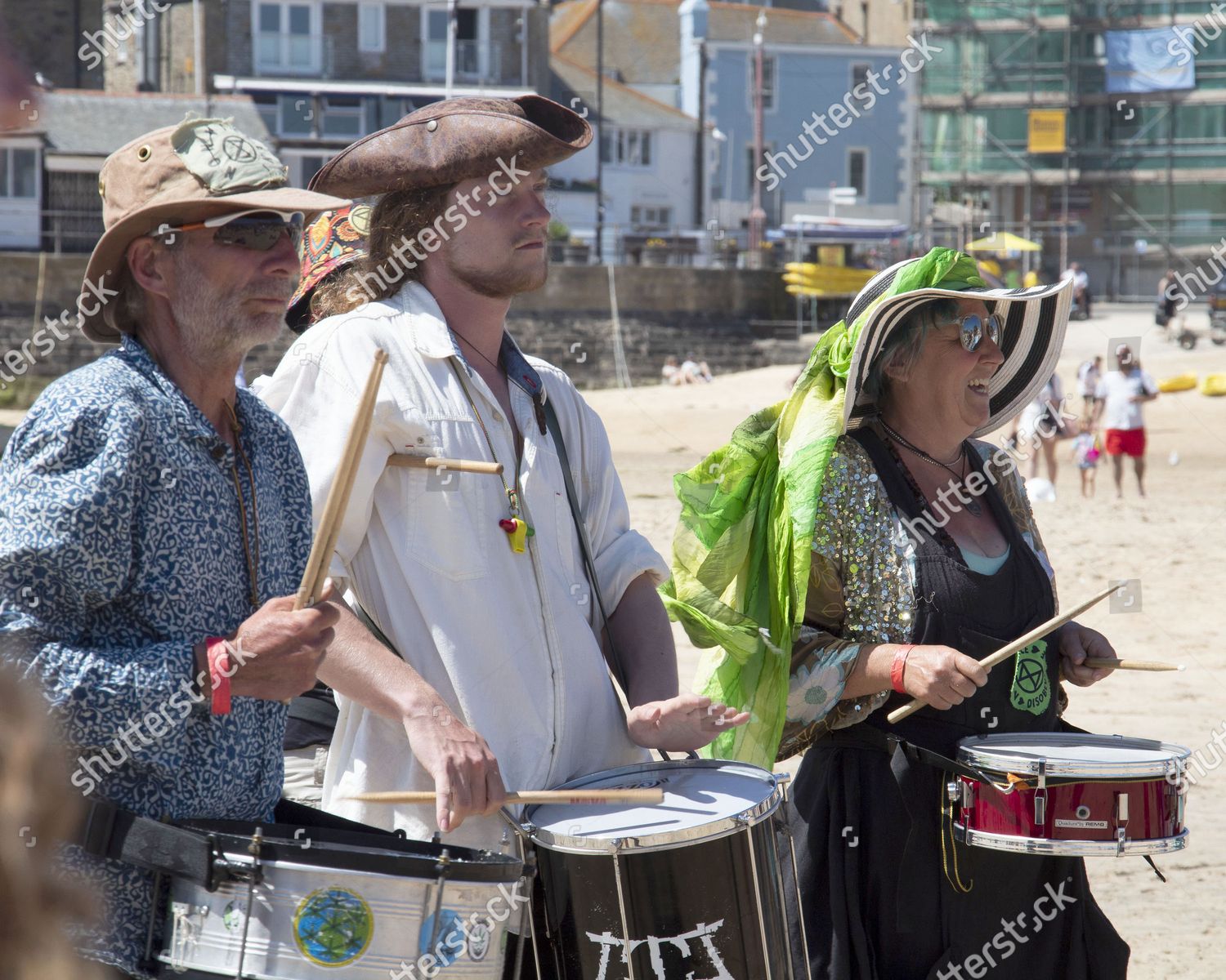 Extinction Rebellion Samba Players Practice On Editorial Stock Photo ...