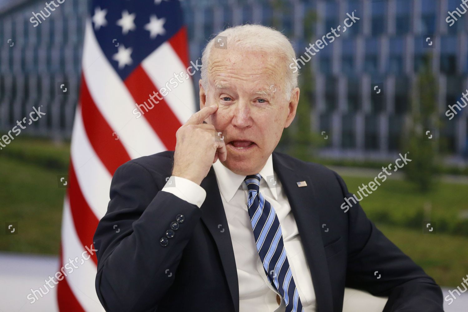 Us President Joe Biden Scratches His Editorial Stock Photo - Stock ...