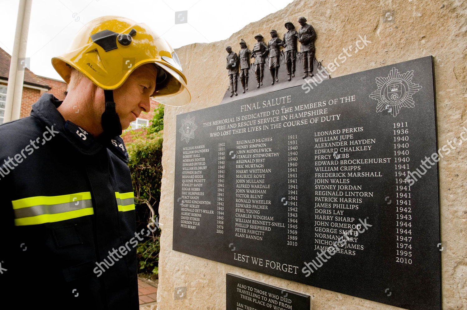 Firefighter Ali Hicks Reads Names On Editorial Stock Photo - Stock ...