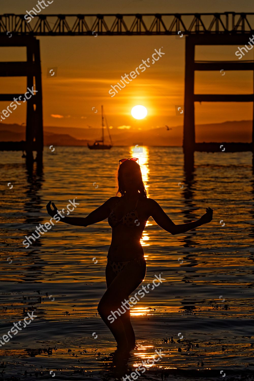 Natasha Jenkins Sea During Sunrise Seen Editorial Stock Photo - Stock ...