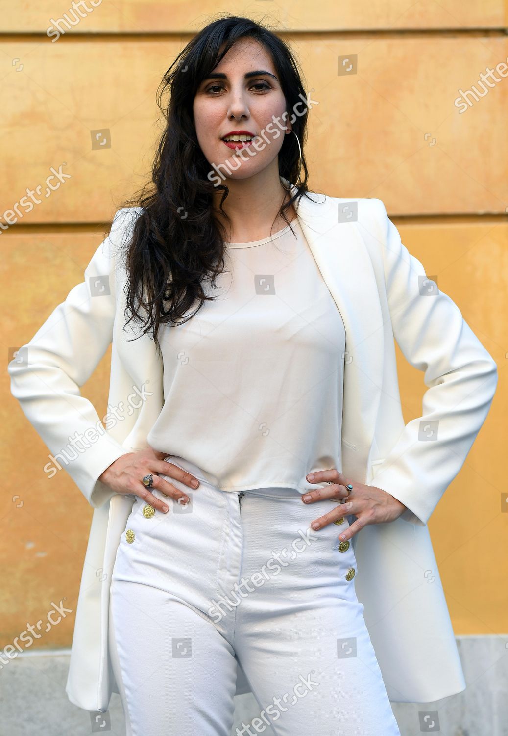 Italian Actress Elena Gigliotti Poses During Editorial Stock Photo ...