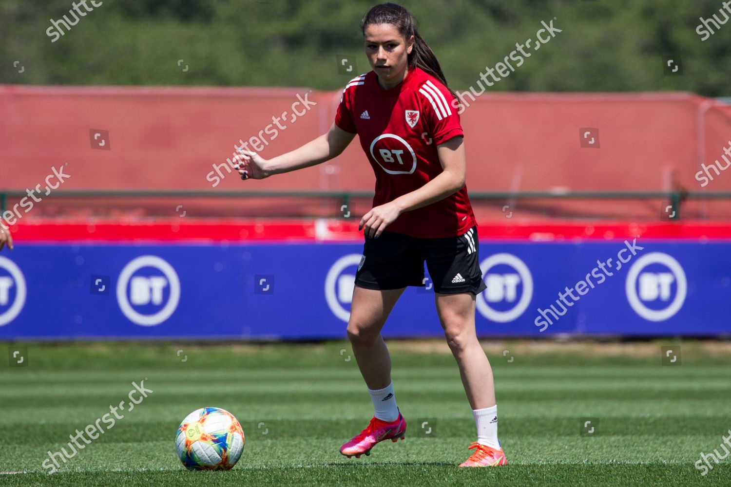 Ffion Morgan Trains Wales Team They Editorial Stock Photo - Stock Image ...