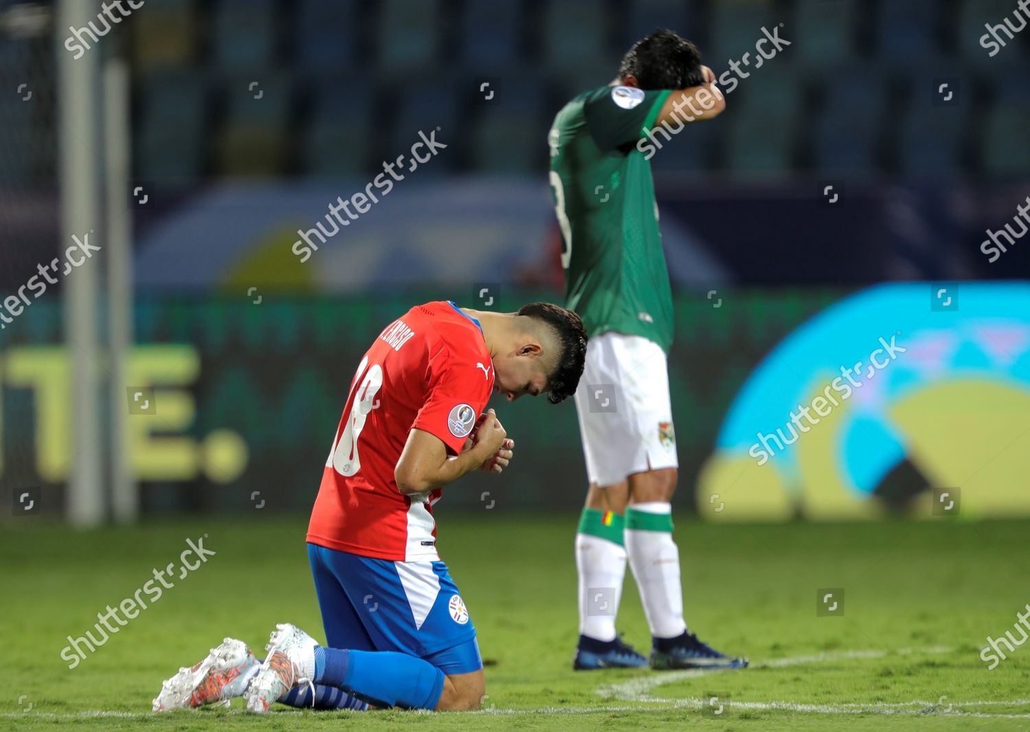 Paraguays Julio Cesar Enciso L Celebrates Editorial Stock Photo - Stock ...