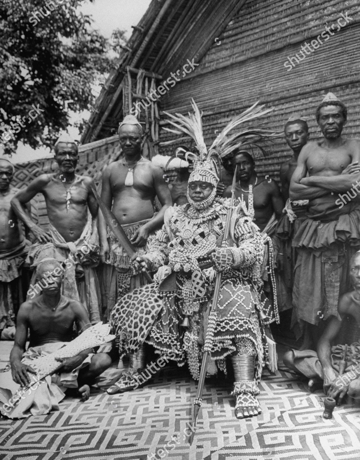 Bope Mabinshe King Bakuba Tribe Dressed Editorial Stock Photo - Stock ...