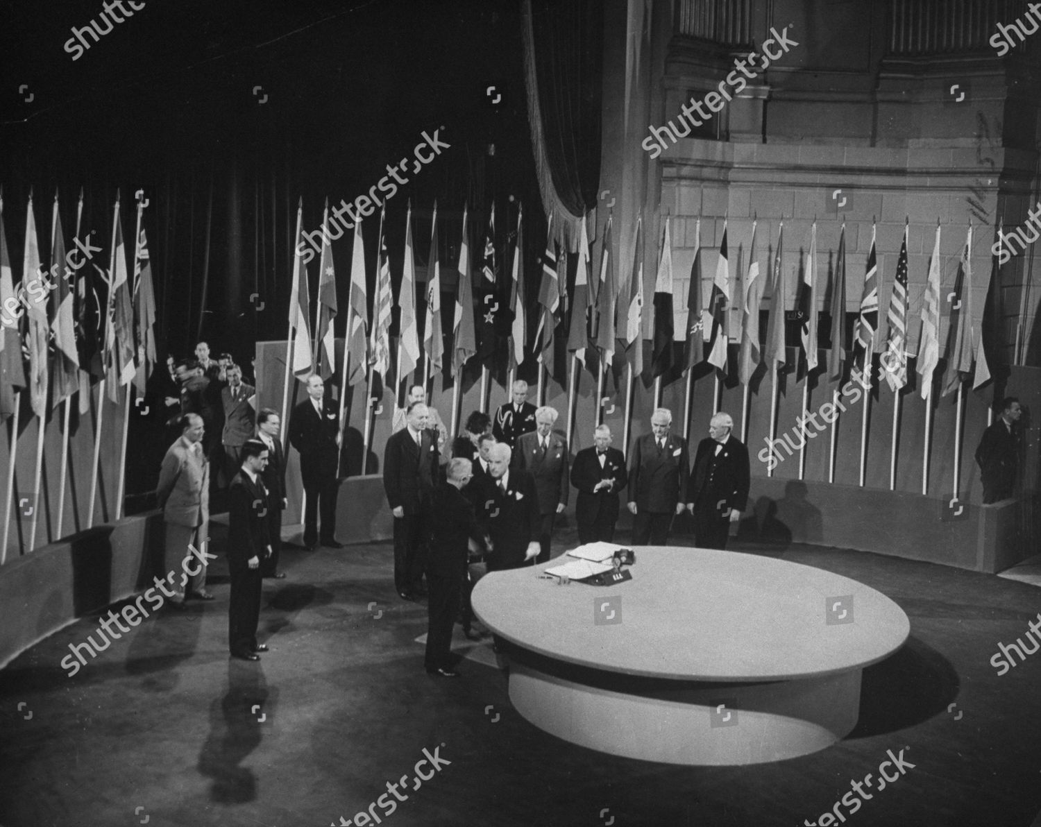 American President Harry Truman Back Camera Editorial Stock Photo ...