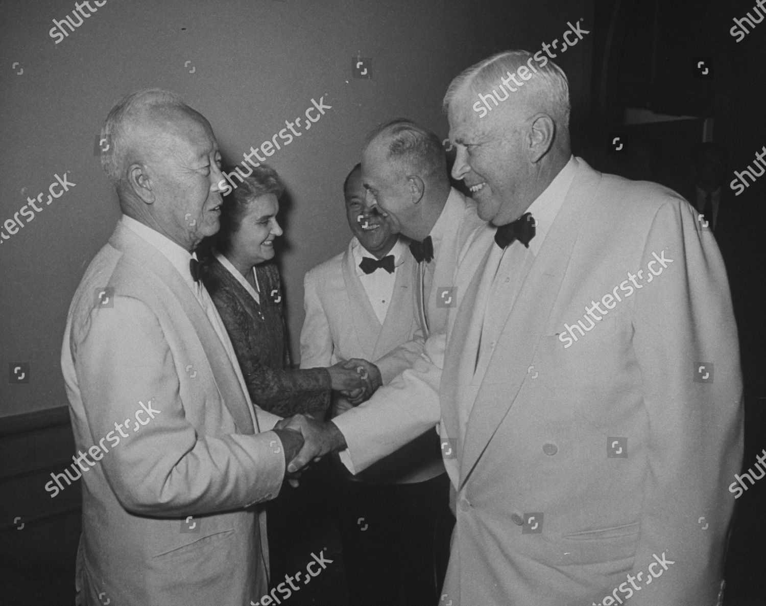 Syngman Rhee L Talking Charles Erwin Editorial Stock Photo - Stock ...