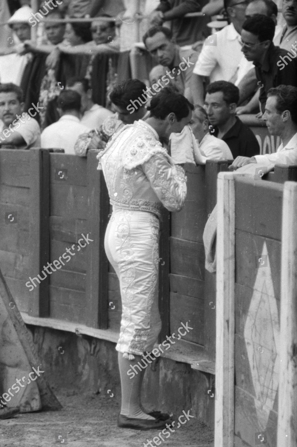 Spanish Bullfighter Luis Miguel Dominguin Wiping Editorial Stock Photo ...