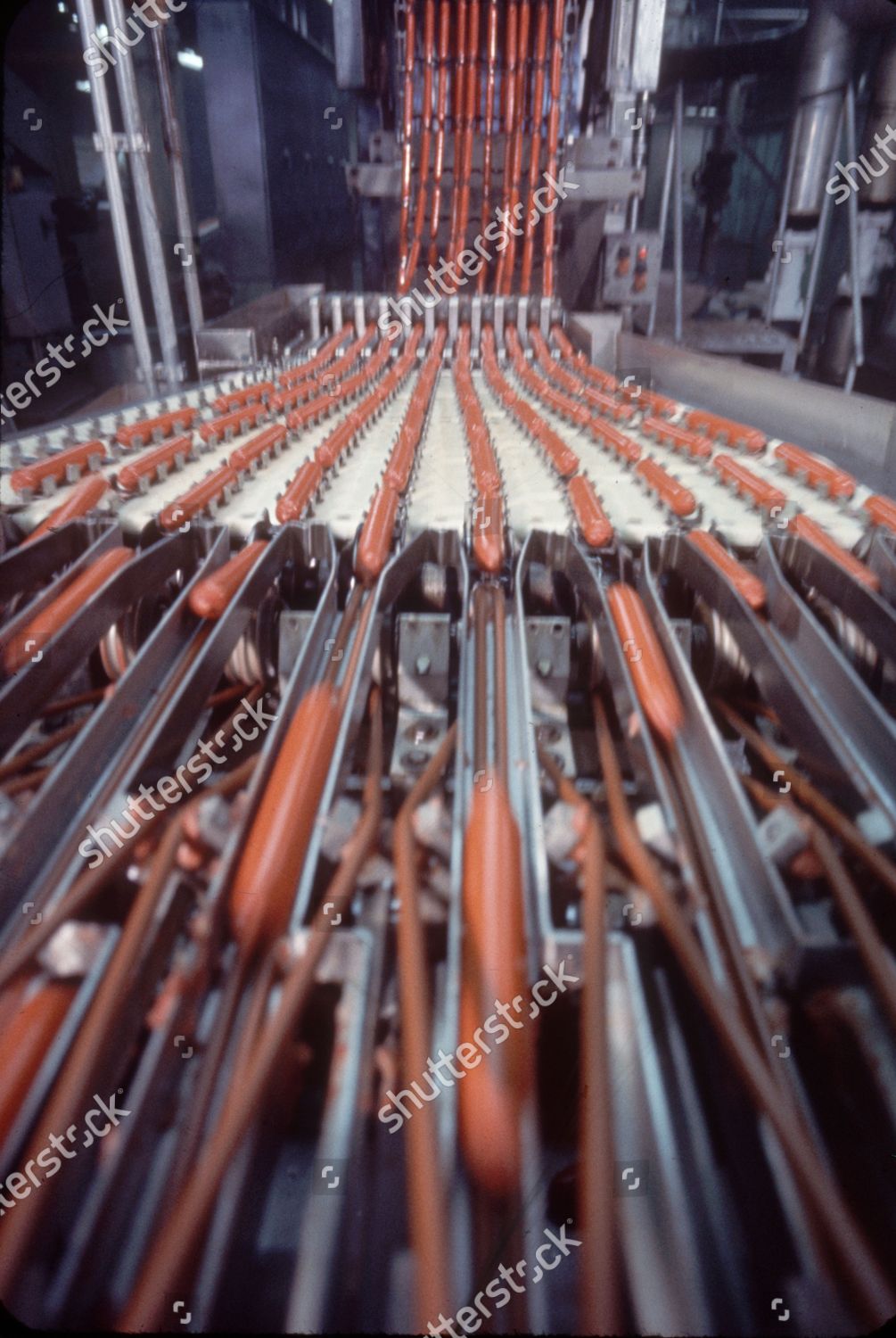 View Along Conveyor Belt Frankfurters Carried Editorial Stock Photo ...