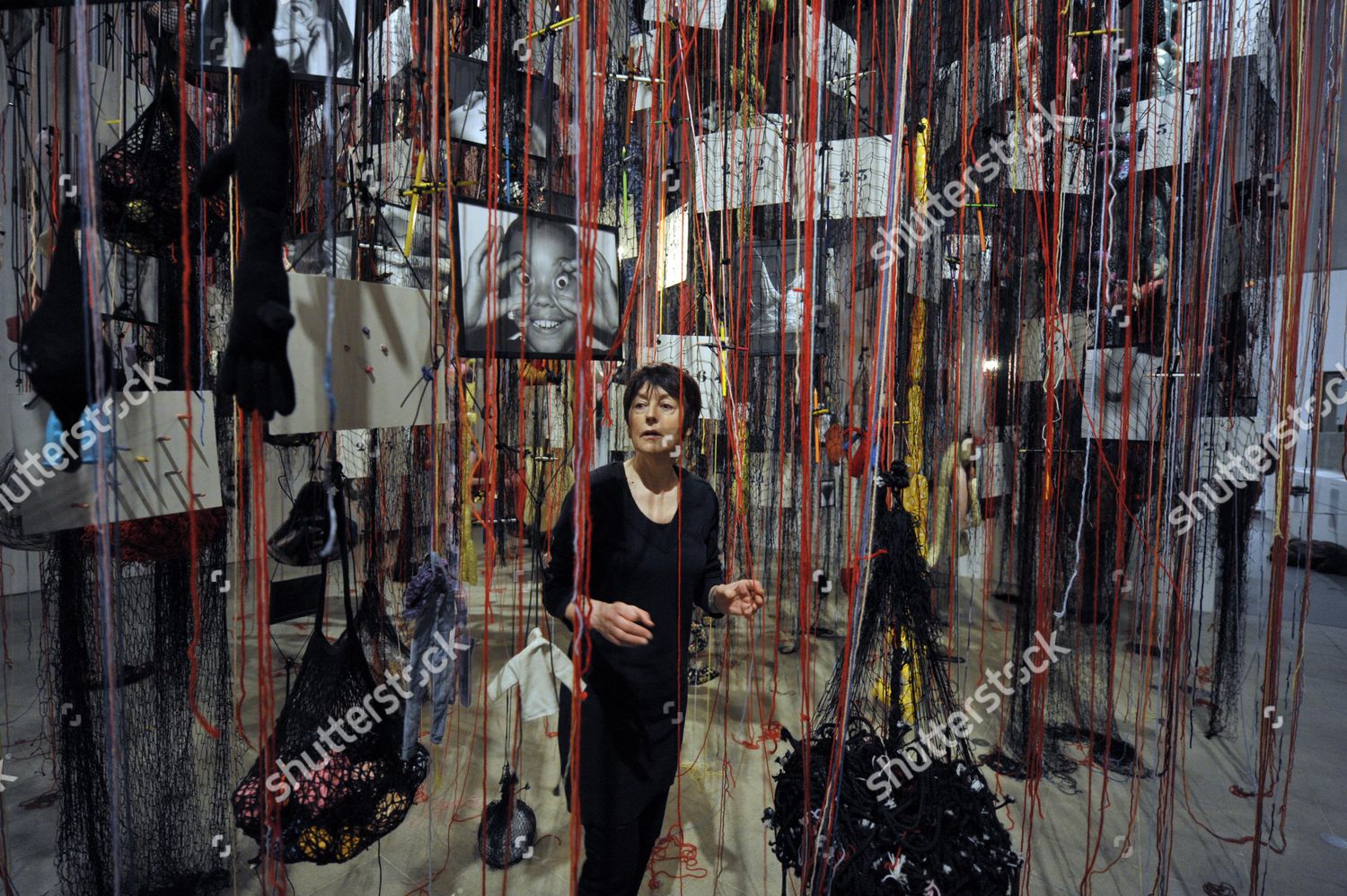 French Artist Annette Messager Put Finishing Editorial Stock Photo ...