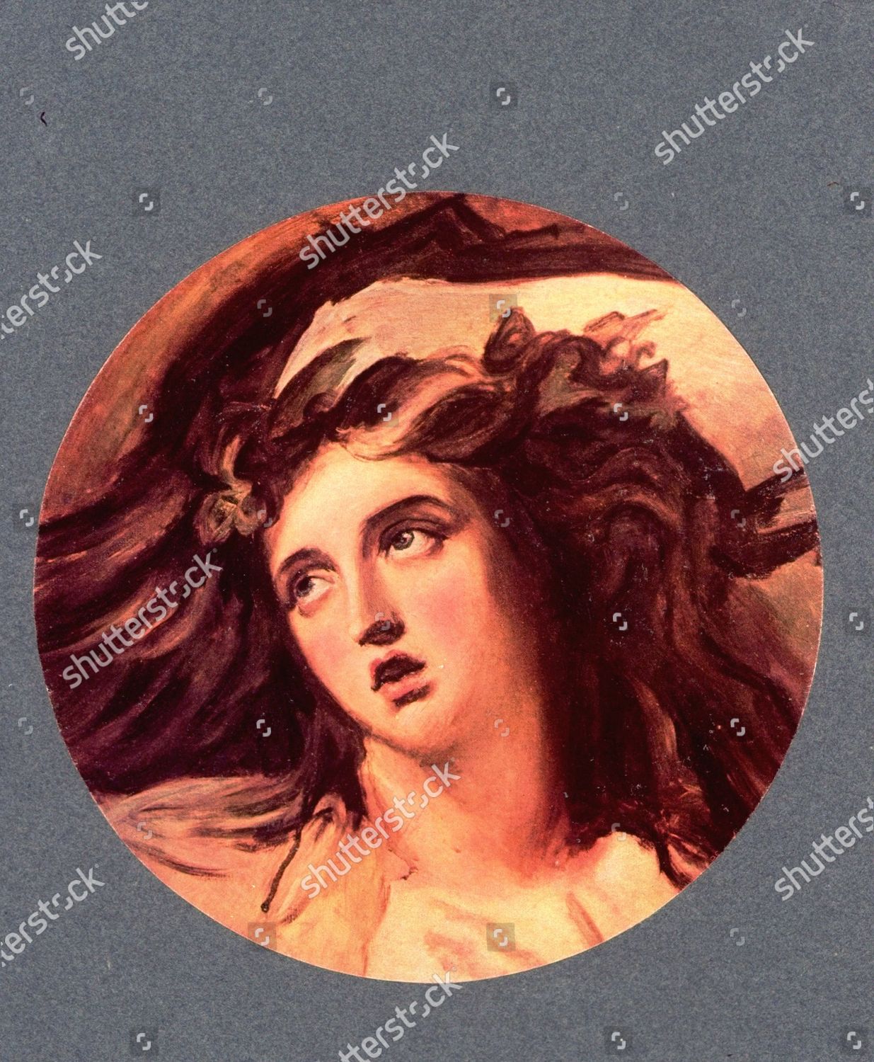 Portraitist George Romneys Painting Lady Emma Editorial Stock Photo ...