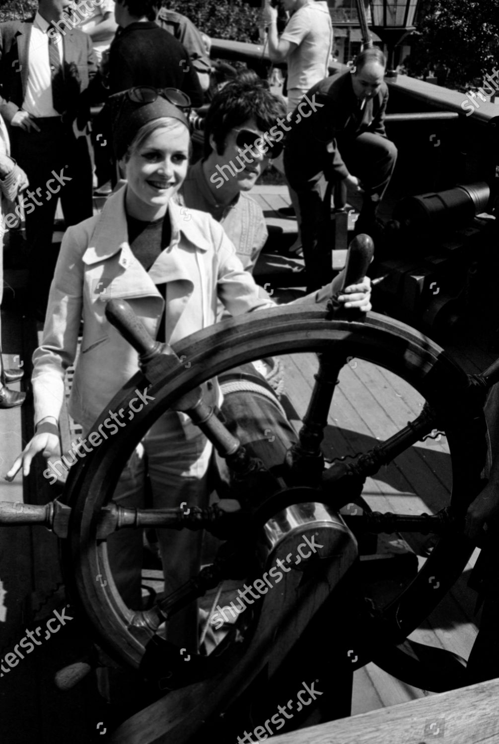 English Model Actress Twiggy Steering Wheel Editorial Stock Photo ...