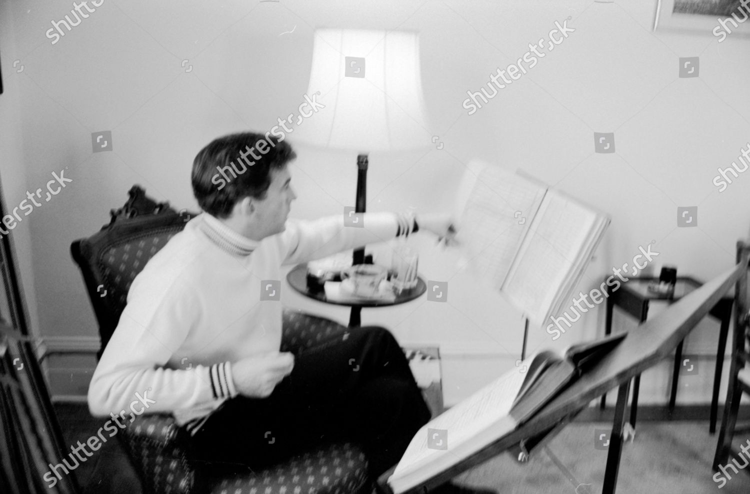 American Conductor Thomas Schippers Looking Sheet Editorial Stock Photo ...