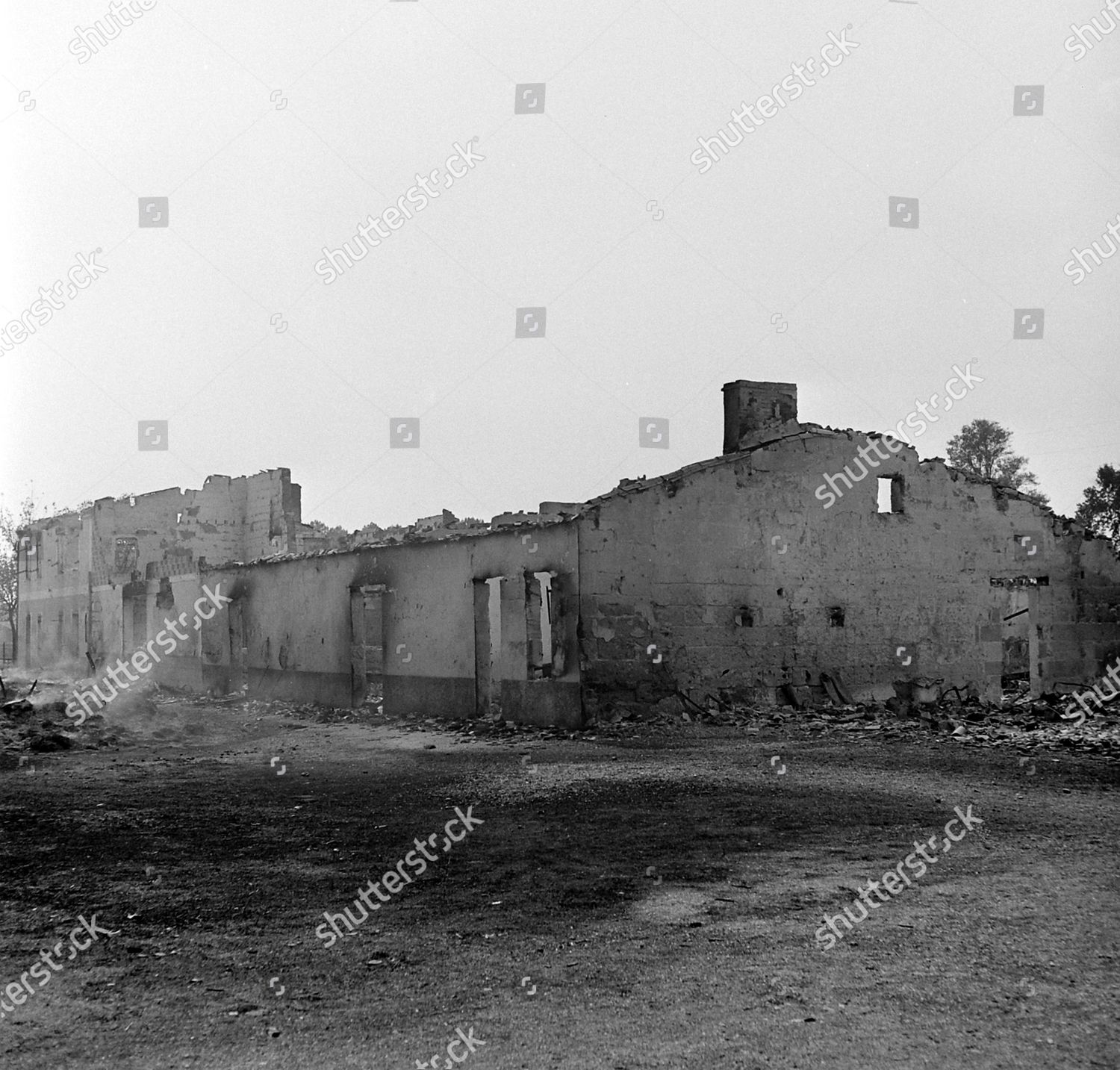One Many Homes Farms Destroyed By Editorial Stock Photo - Stock Image ...