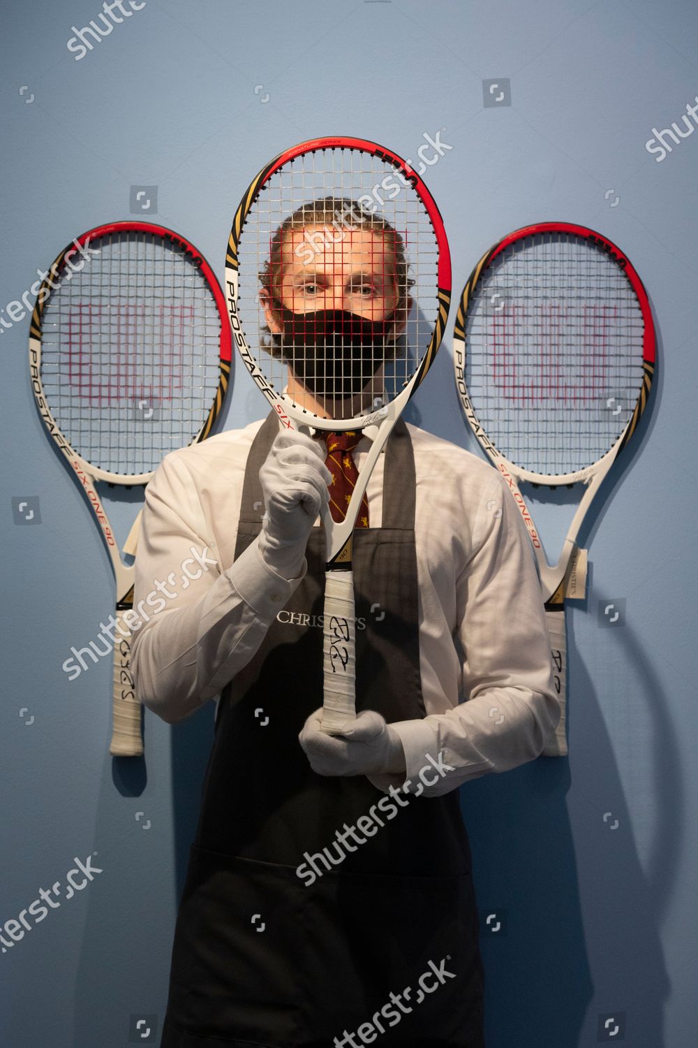 Roger Federers Three Tennis Racquets Used Editorial Stock Photo - Stock ...