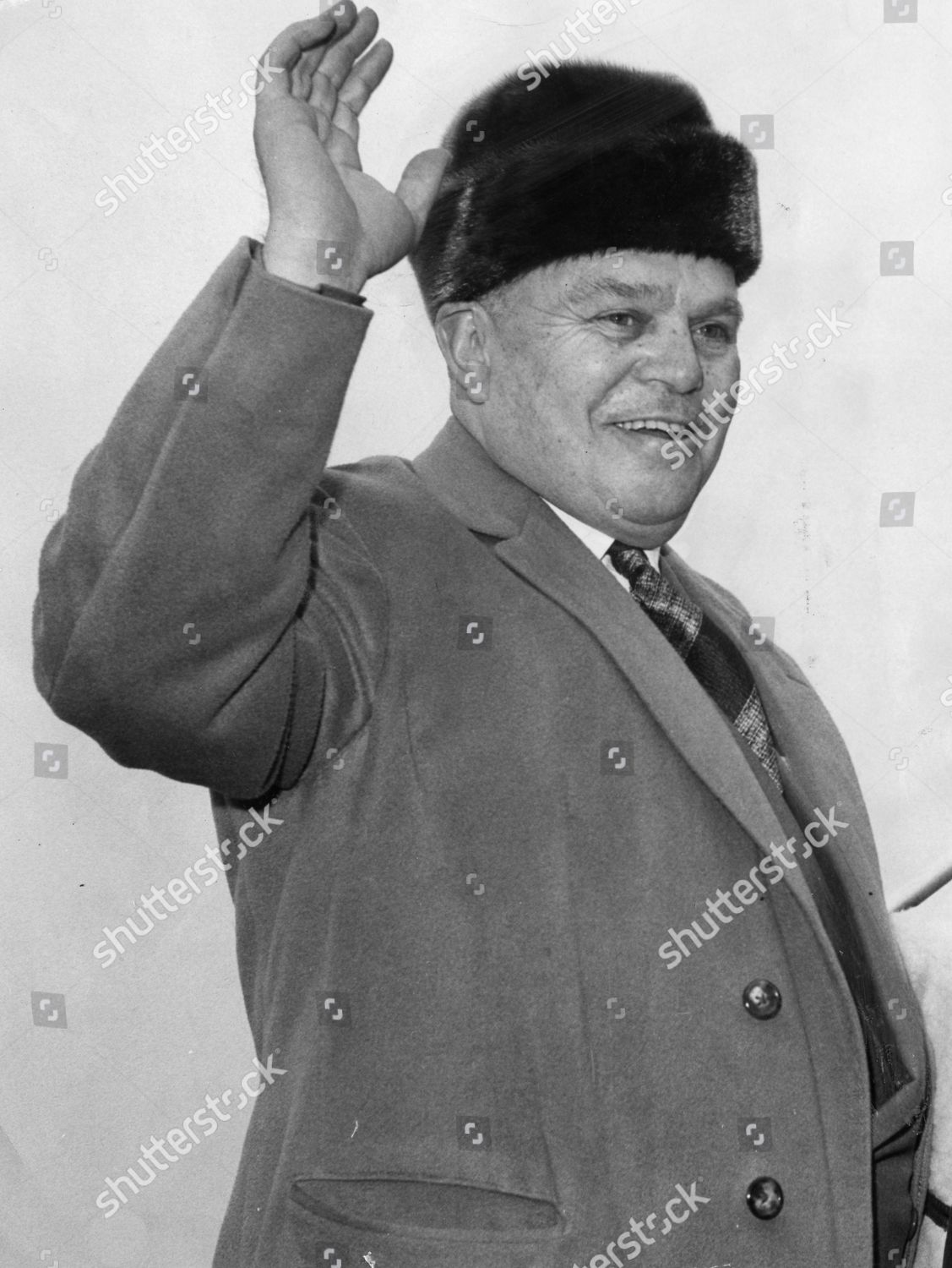 Billy Butlin Russian Fur Hat Leaving Editorial Stock Photo - Stock ...