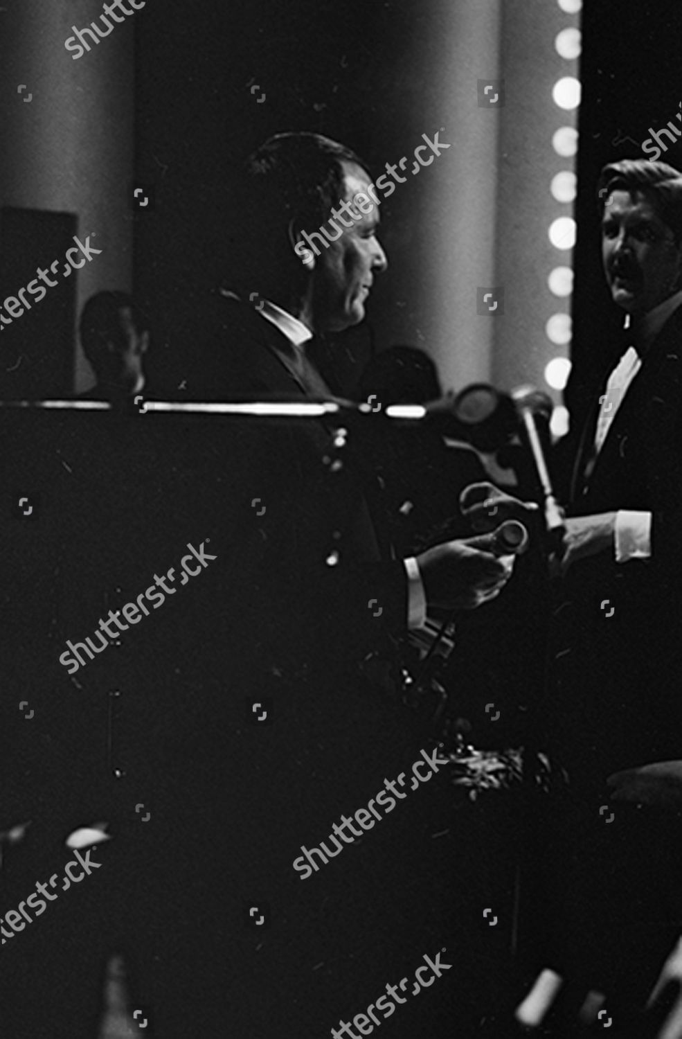 Dark Picture Singer Frank Sinatra Performing Editorial Stock Photo ...