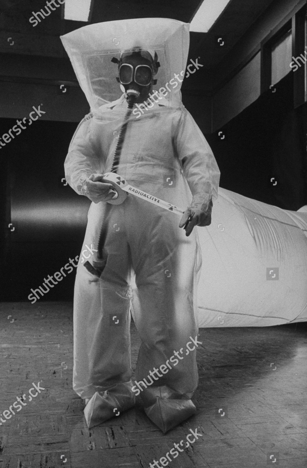 Worker Putting On Polyethylene Plastic Suits Editorial Stock Photo ...