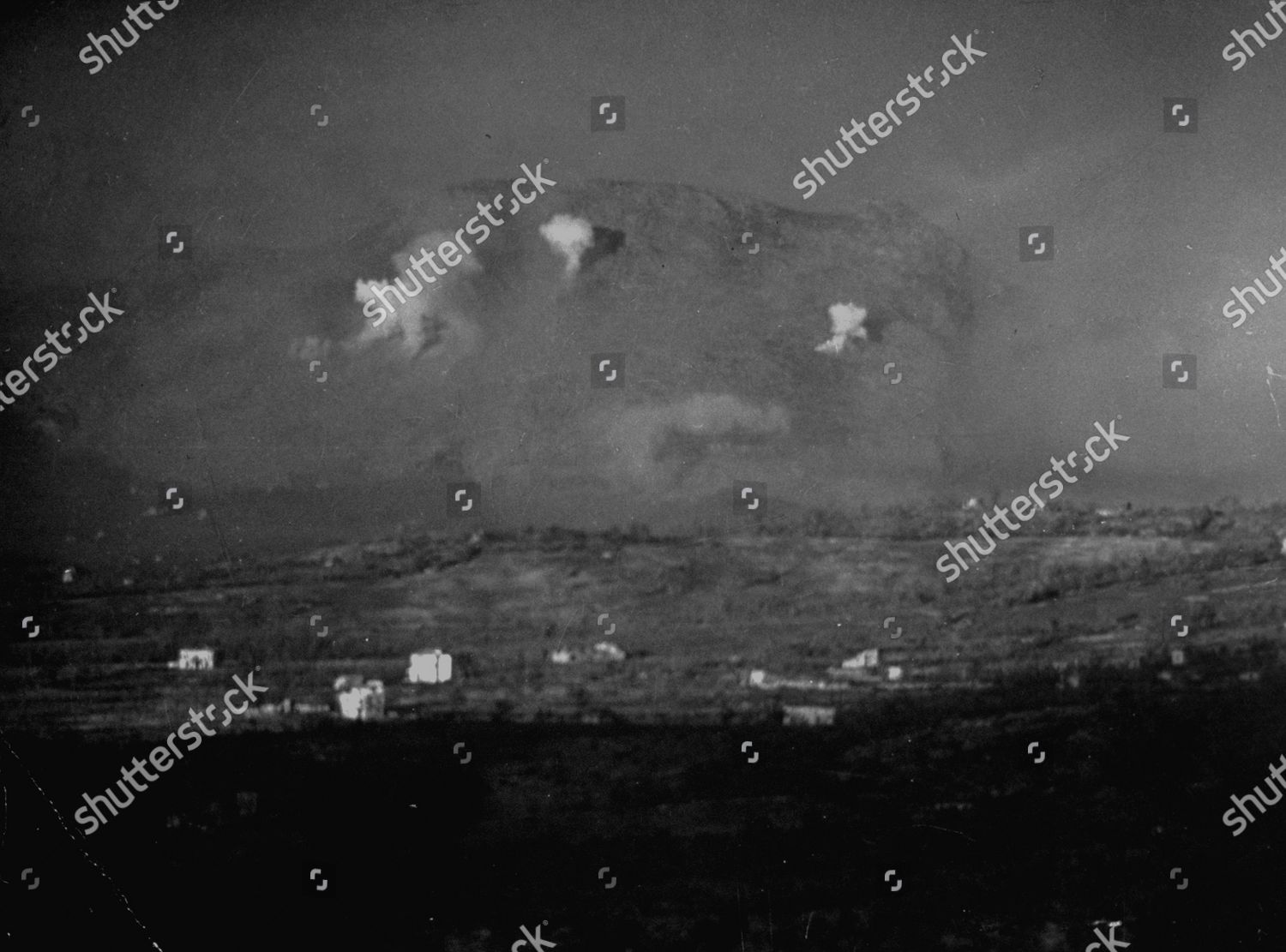 Aerial View Smoke Phosphorus Shells Exploding Editorial Stock Photo ...