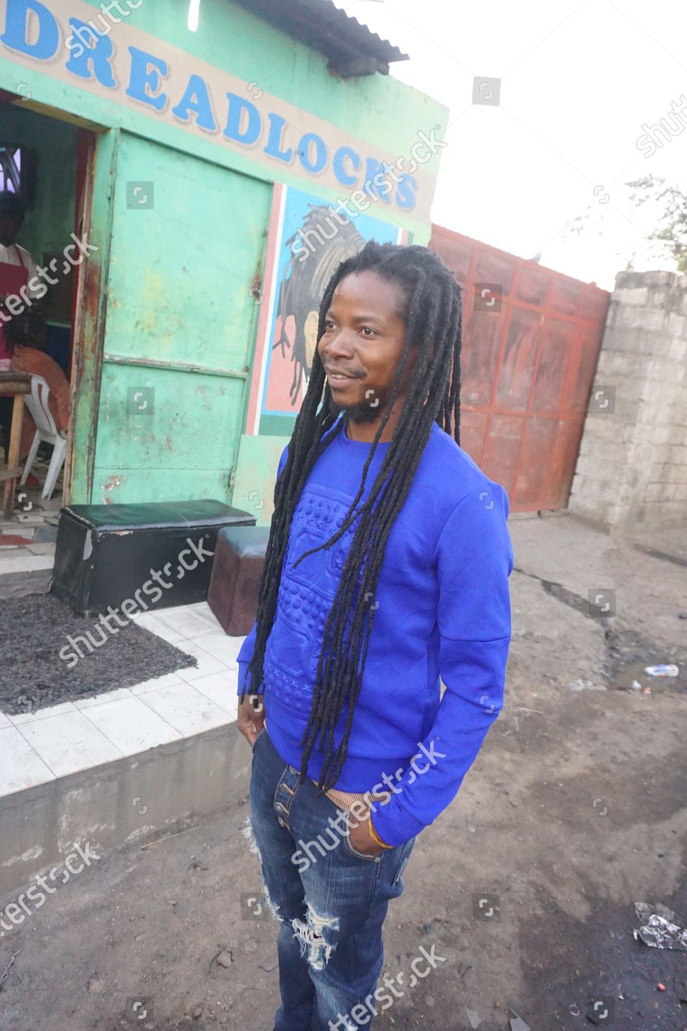 Caesar Ntalasha Proprietor Caesar Dreadlocks Poses Editorial Stock ...