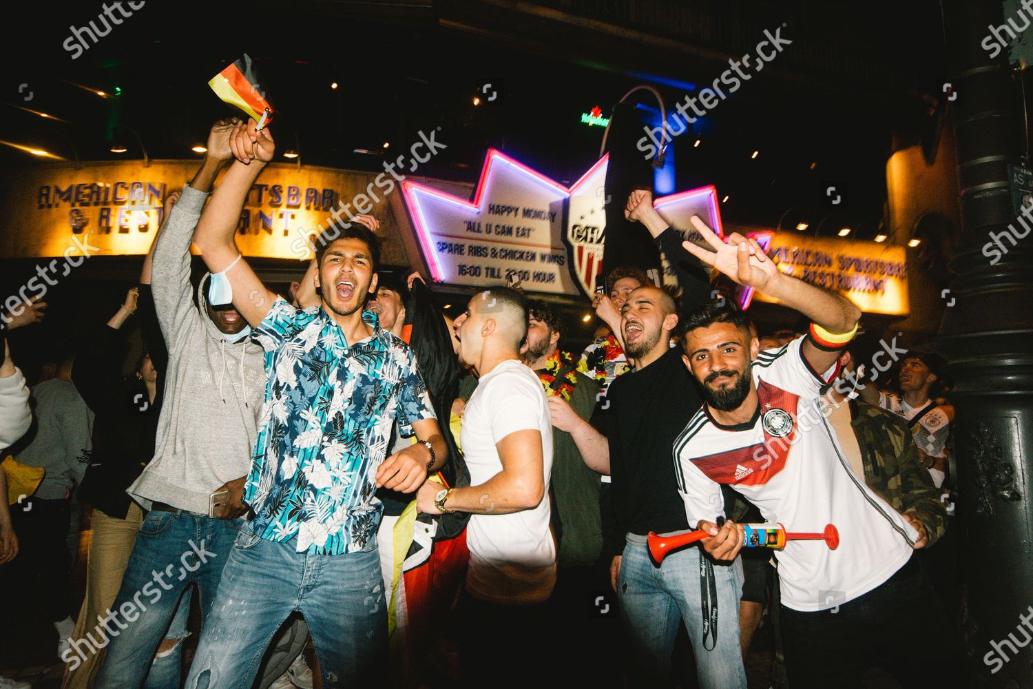 German Football Fans Celebrate After Match Editorial Stock Photo ...