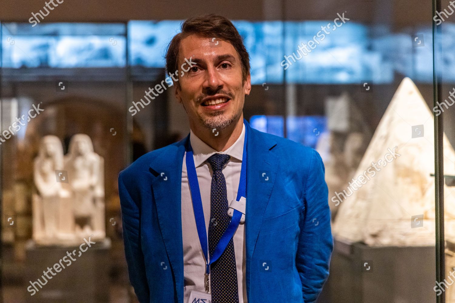 Italian Egyptologist Christian Greco Current Director Editorial Stock ...