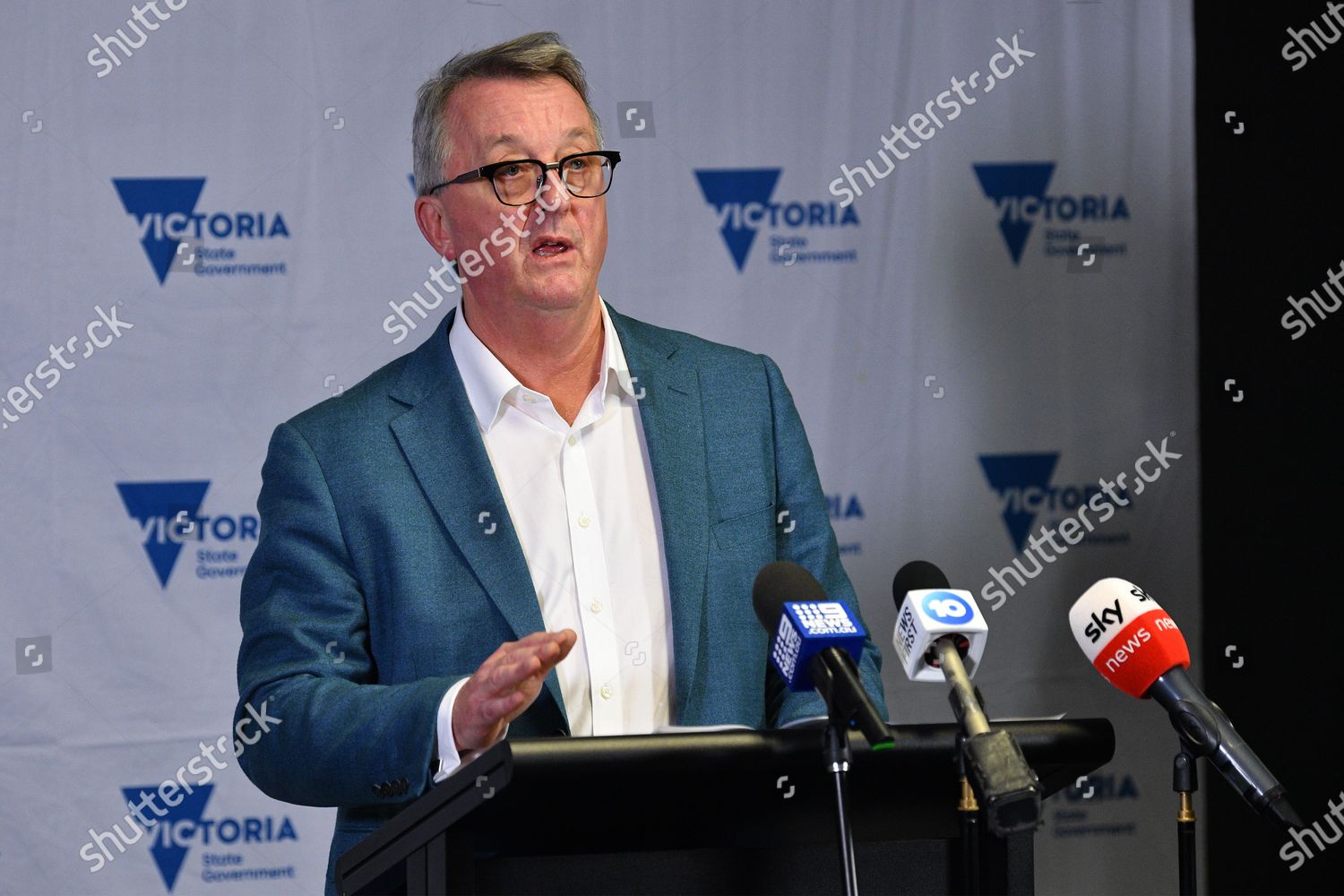 Victorian Minister Health Martin Foley Addresses Editorial Stock Photo ...