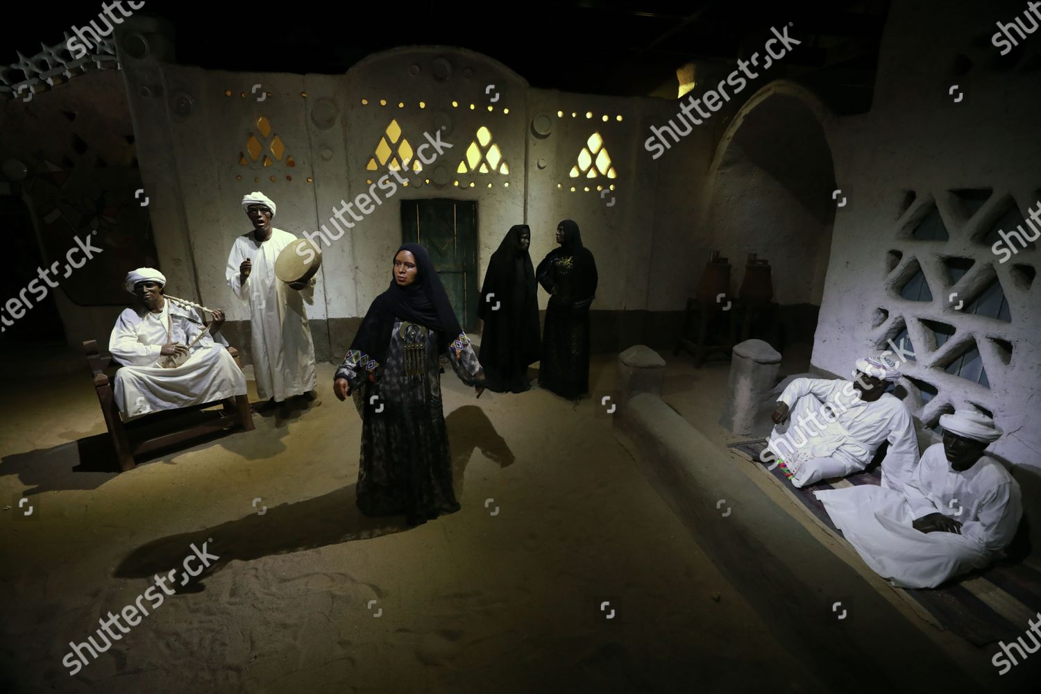 Figures Egyptian Nubia Family On Display Editorial Stock Photo - Stock ...