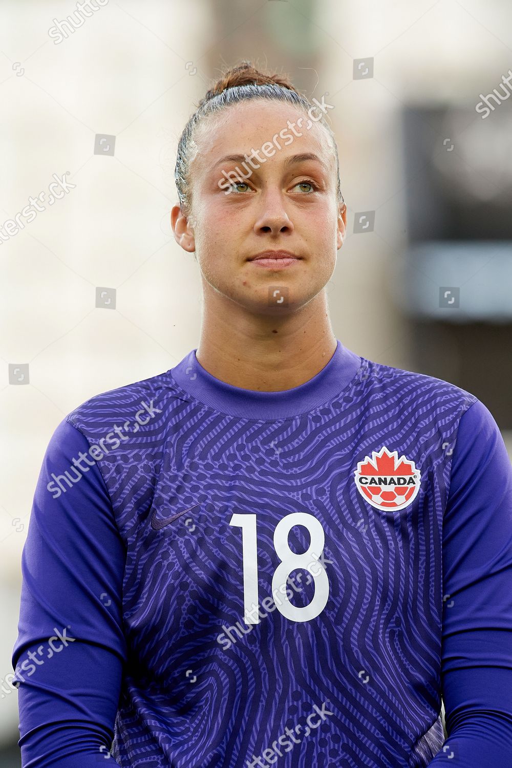 Kailen Sheridan Canada Prior Womens International Editorial Stock Photo ...