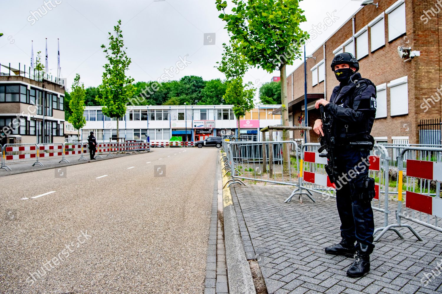 Police Officers Bunker Amsterdam Prior Substantive Editorial Stock ...