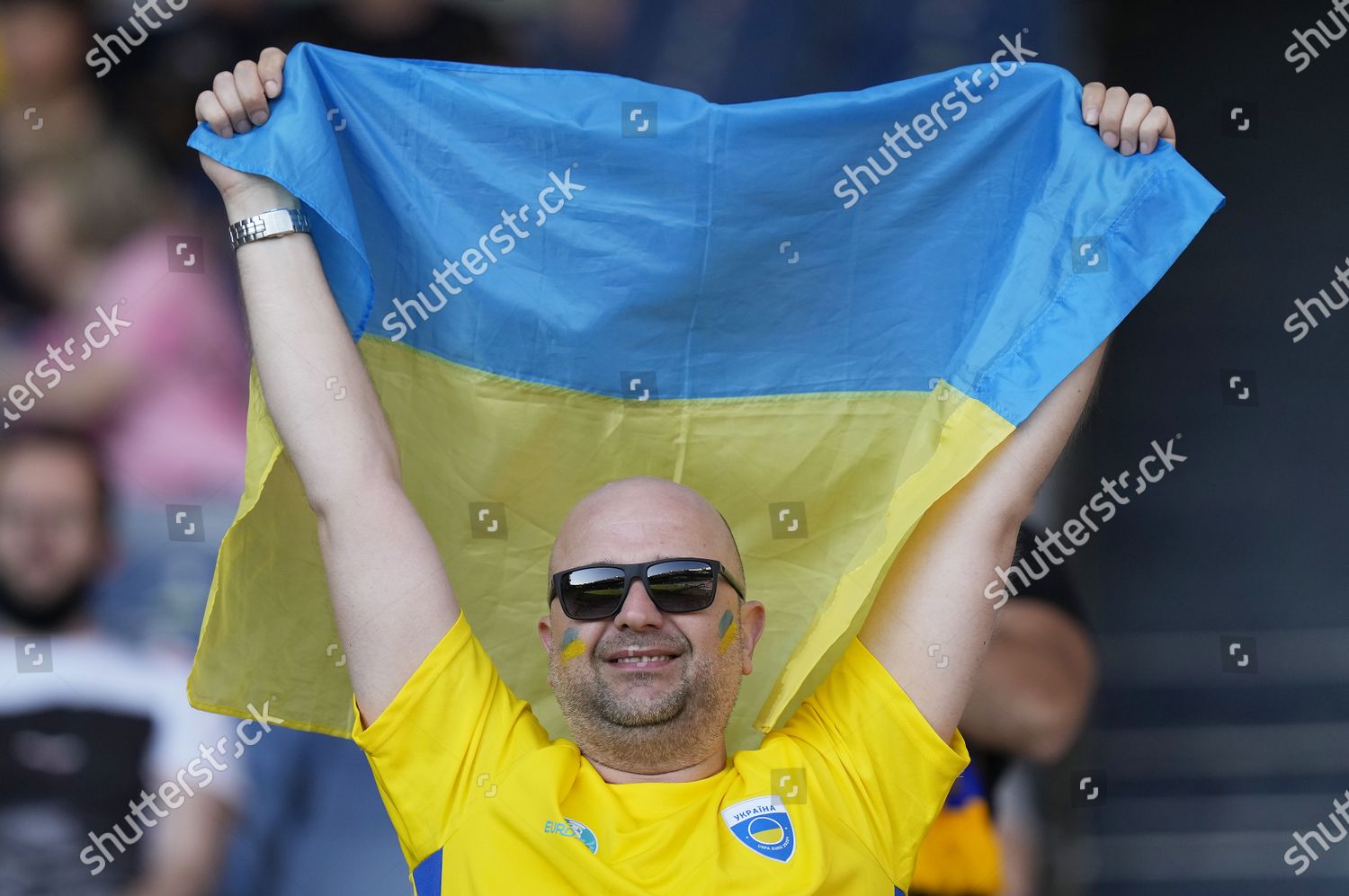 UKRAINE FANS SEEN STANDS PRIOR UEFA Editorial Stock Photo - Stock Image ...