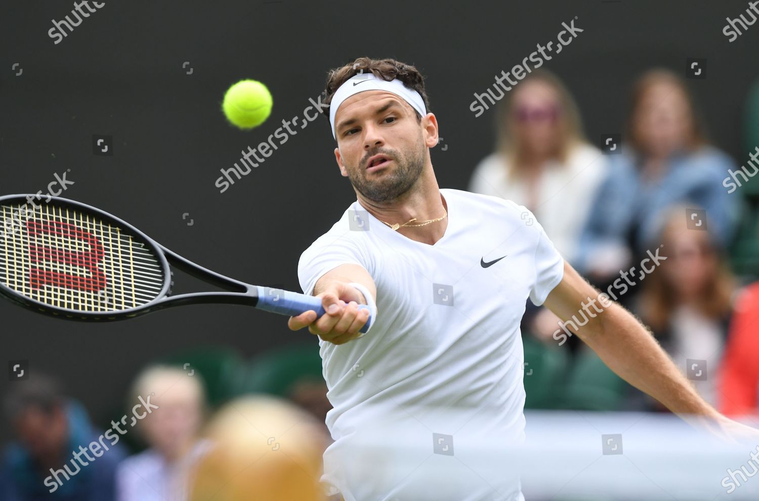 Grigor Dimitrov Bulgaria Action During 1st Editorial Stock Photo ...