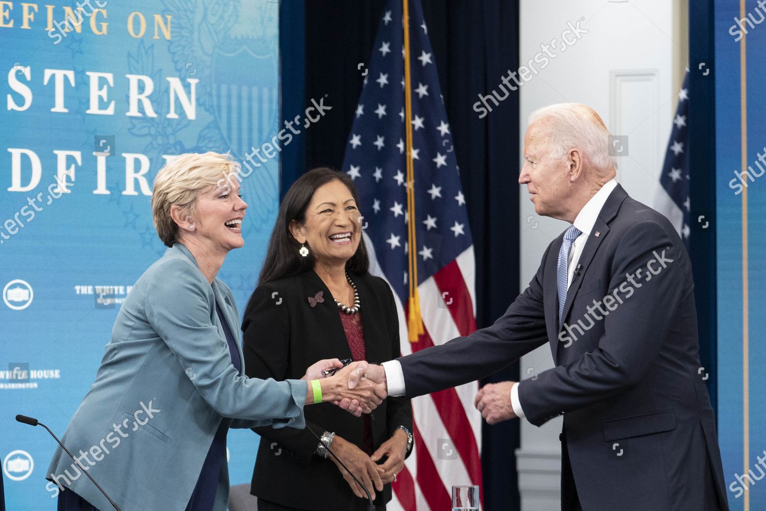President Joe Biden R Greets Secretary Editorial Stock Photo - Stock ...