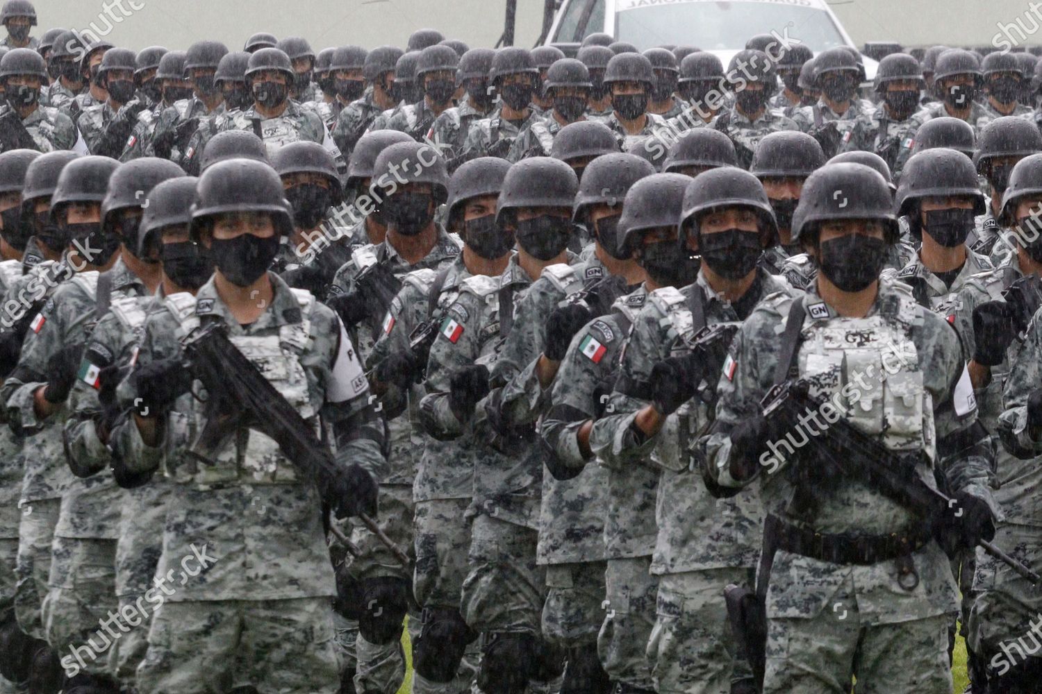 Groups Battalions Mexican Army Including Canine Editorial Stock Photo ...