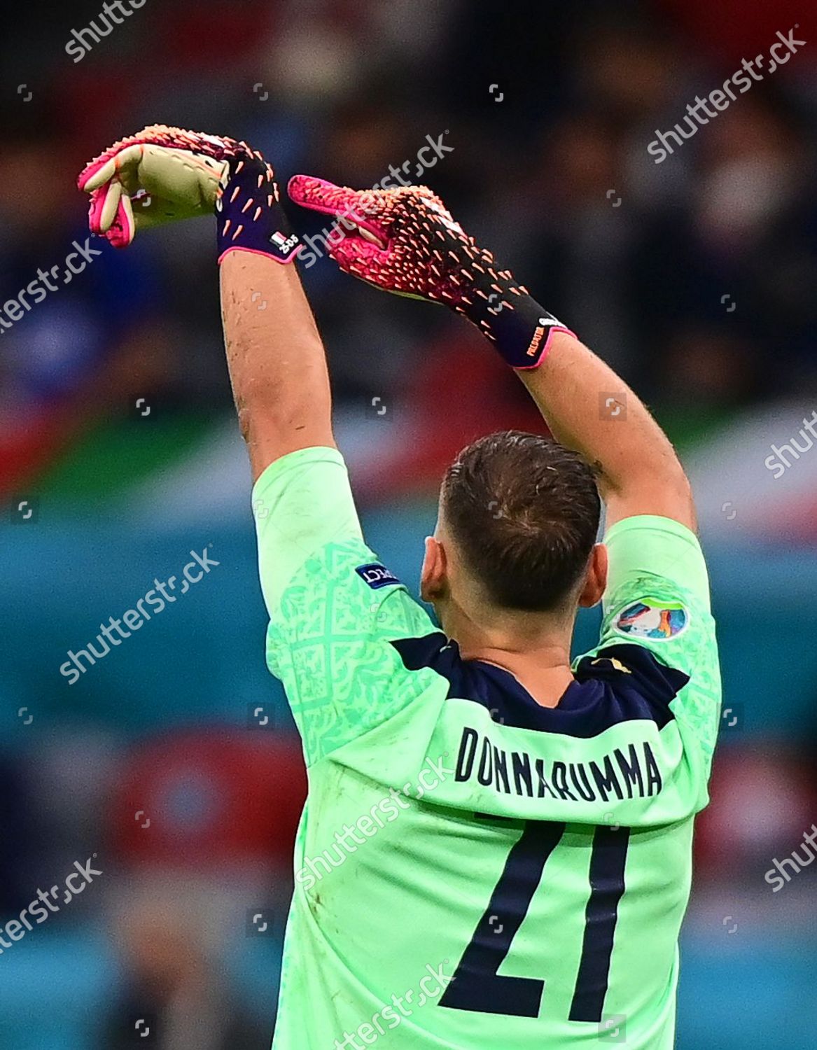 Italys Goalkeeper Gianluigi Donnarumma Signals Injury Editorial Stock ...