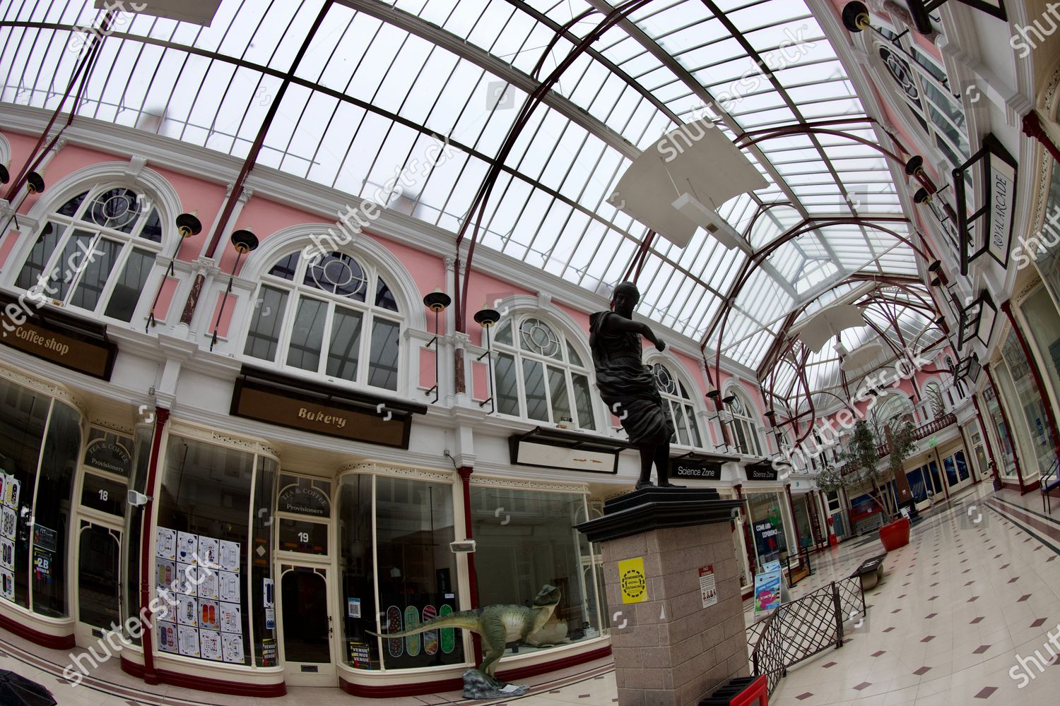 Royal Arcade Boscombe Remains Farely Empty Editorial Stock Photo ...