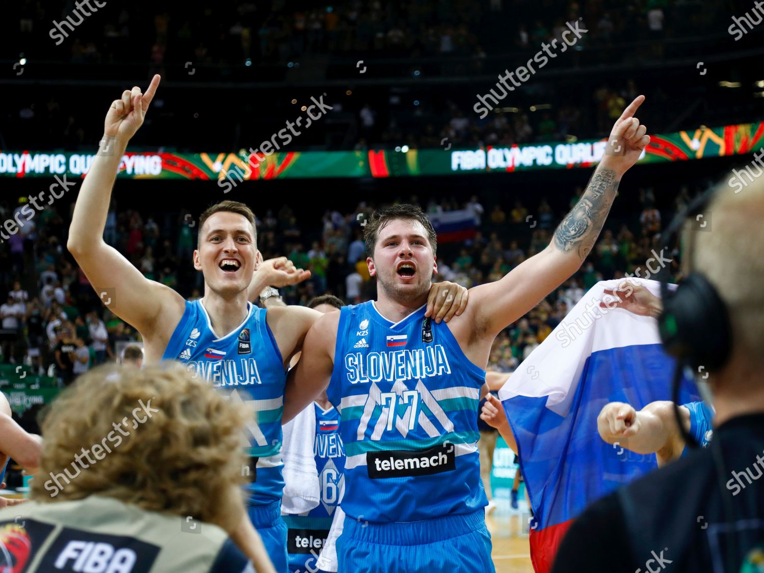 Jakob Cebasek L Luka Doncic Slovenia Editorial Stock Photo - Stock ...