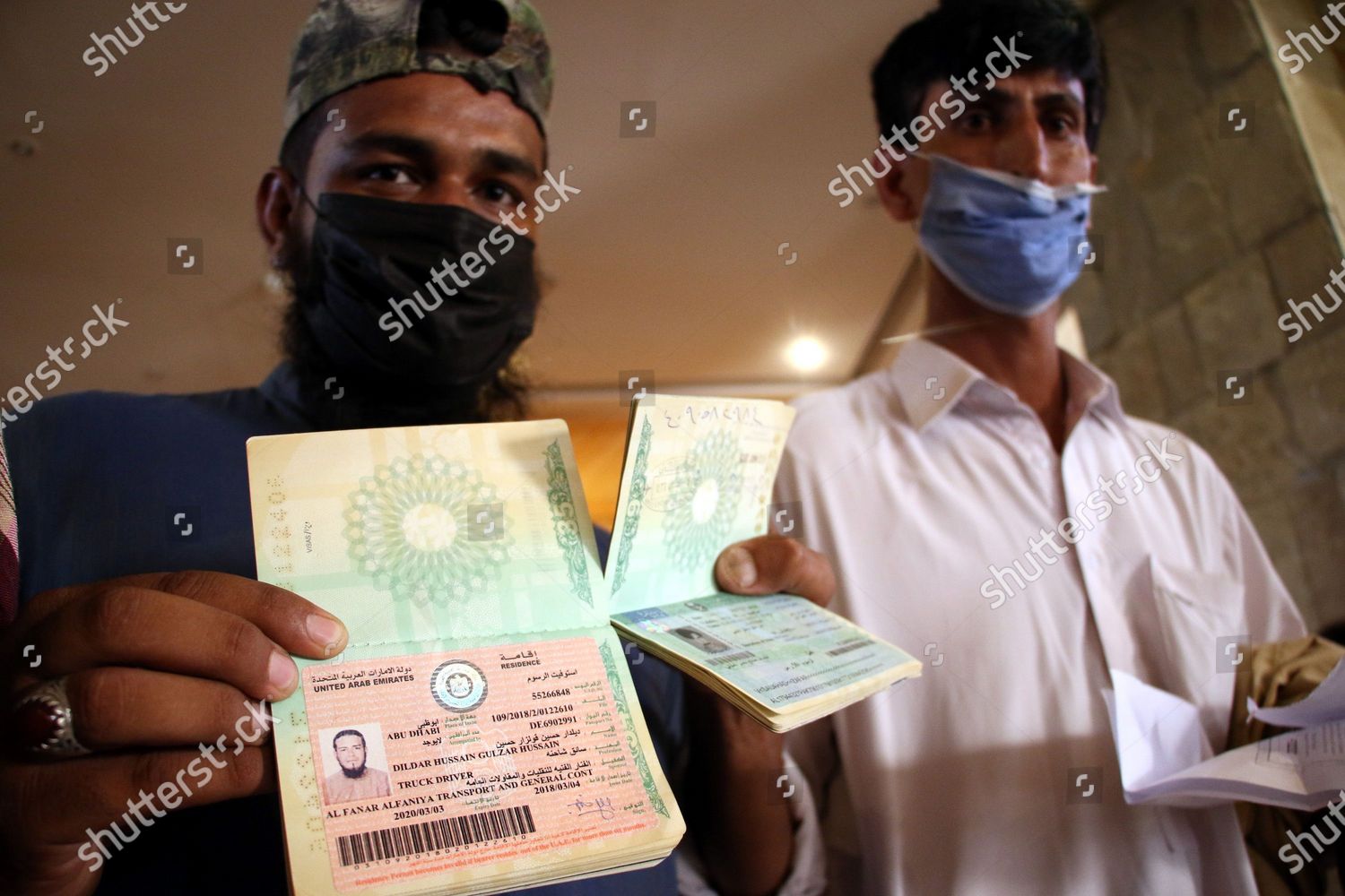 Pakistani Citizens Show Their Passports They Editorial Stock Photo ...