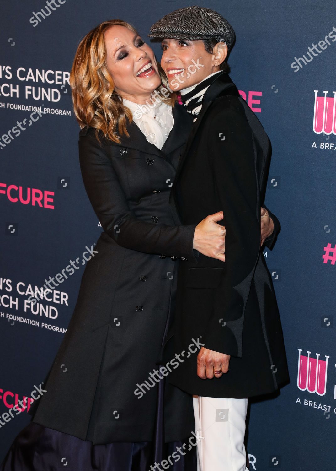 Actress Maria Bello Partnerchef Dominique Crenn Editorial Stock Photo ...