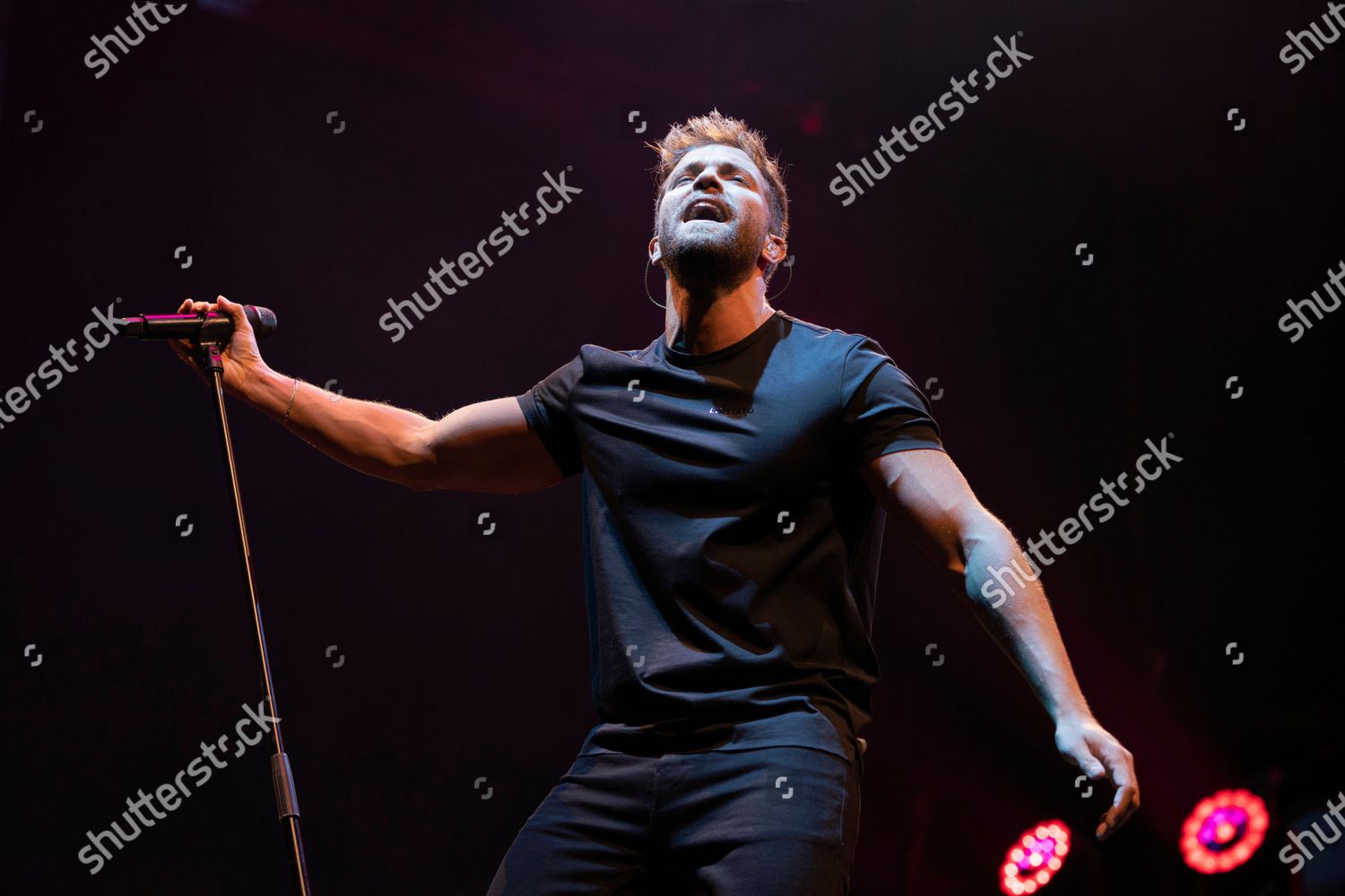 Singer Pablo Alboran During Performance Concert Editorial Stock Photo ...