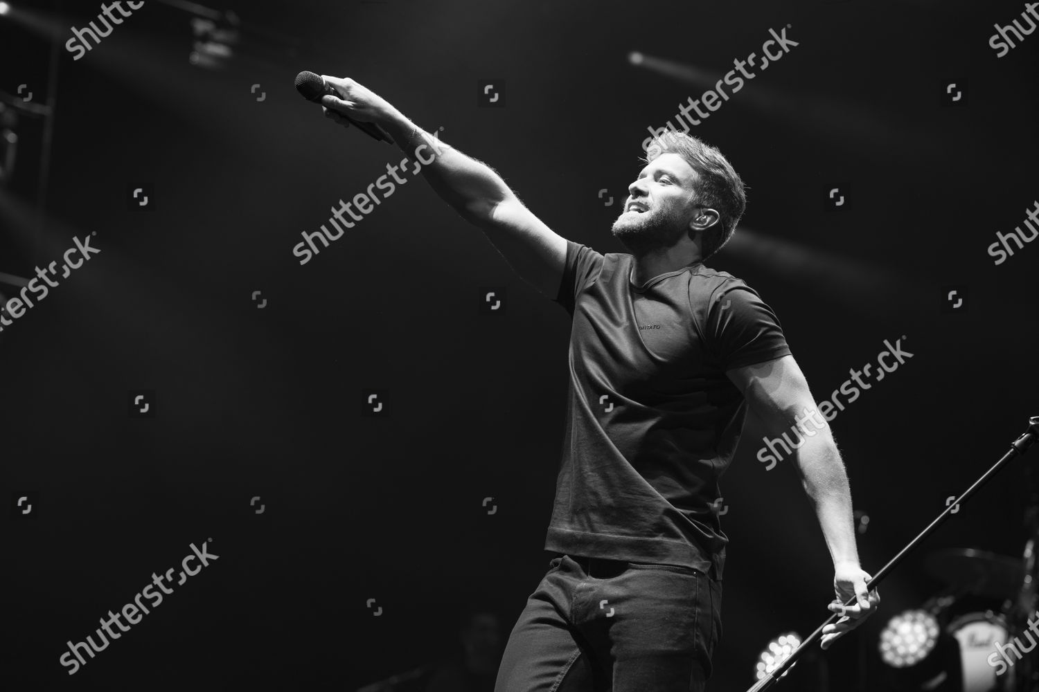 Singer Pablo Alboran During Performance Concert Editorial Stock Photo ...