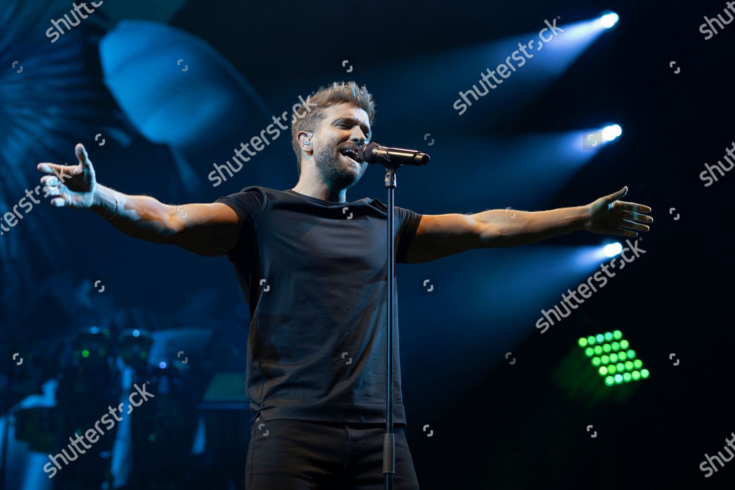 Singer Pablo Alboran During Performance Concert Editorial Stock Photo ...